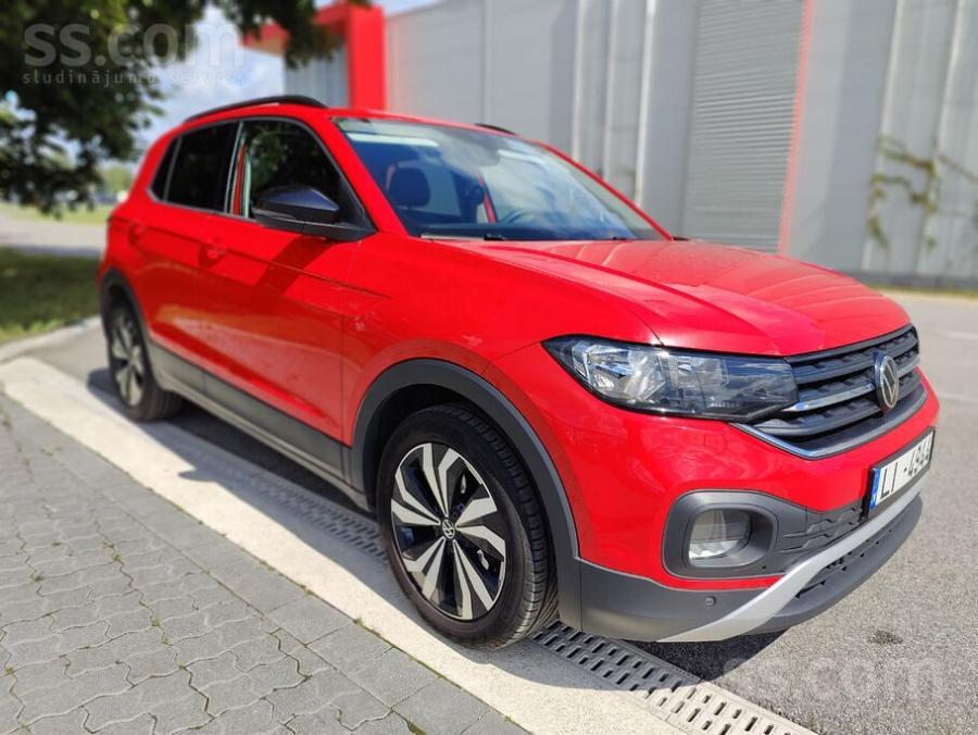 Sarkans Volkswagen T-Cross 2021 Rīga, ar dzinēja tilpumu 1.00 L un nobraukumu 137 tūkst. km par 12800 €, foto 7 vietnē AUTOMOTO.COM.LV