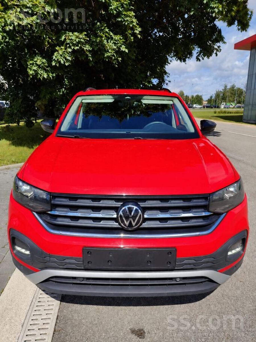 Sarkans Volkswagen T-Cross 2021 Rīga, ar dzinēja tilpumu 1.00 L un nobraukumu 137 tūkst. km par 13900 €, foto 4 vietnē AUTOMOTO.COM.LV