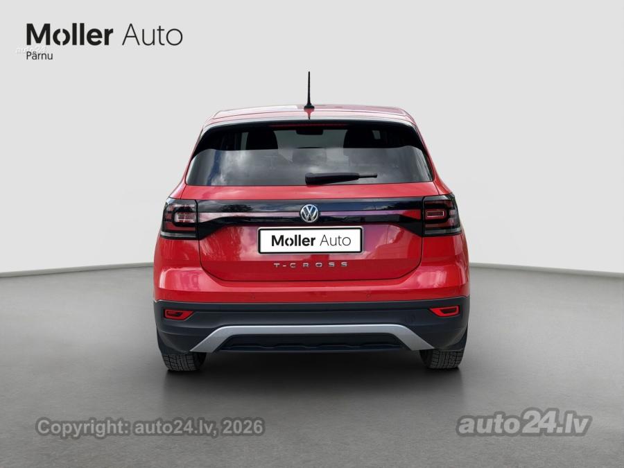 Sarkans Volkswagen T-Cross 2020 Pērnava, ar dzinēja tilpumu 1.00 L un nobraukumu 101 tūkst. km par 15900 €, foto 5 vietnē AUTOMOTO.COM.LV