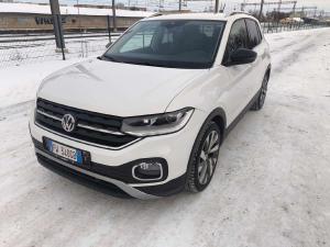 White Volkswagen T-Cross 2019 in Siauliai, with an engine capacity of 1.00 L and mileage of 42 thousand km for 13500 €, photo  on AUTOMOTO.COM.LV