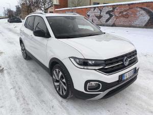 White Volkswagen T-Cross 2019 in Siauliai, with an engine capacity of 1.00 L and mileage of 42 thousand km for 13500 €, photo 3 on AUTOMOTO.COM.LV