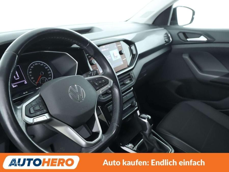 White Volkswagen T-Cross 2020 in Kaunas, with an engine capacity of 1.50 L and mileage of 40 thousand km for 25150 €, photo 11 on AUTOMOTO.COM.LV