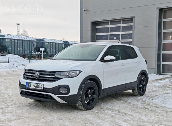 White Volkswagen T-Cross 2021 in Liepaja, with an engine capacity of 1.00 L and mileage of 62 thousand km for 15500 €, photo 1 on AUTOMOTO.COM.LV