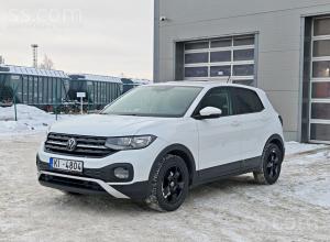 White Volkswagen T-Cross 2021 in Liepaja, with an engine capacity of 1.00 L and mileage of 62 thousand km for 15500 €, photo  on AUTOMOTO.COM.LV