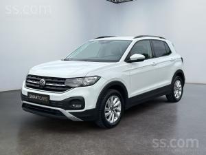 White Volkswagen T-Cross 2021 in Riga, with an engine capacity of 1.00 L and mileage of 88 thousand km for 14350 €, photo  on AUTOMOTO.COM.LV