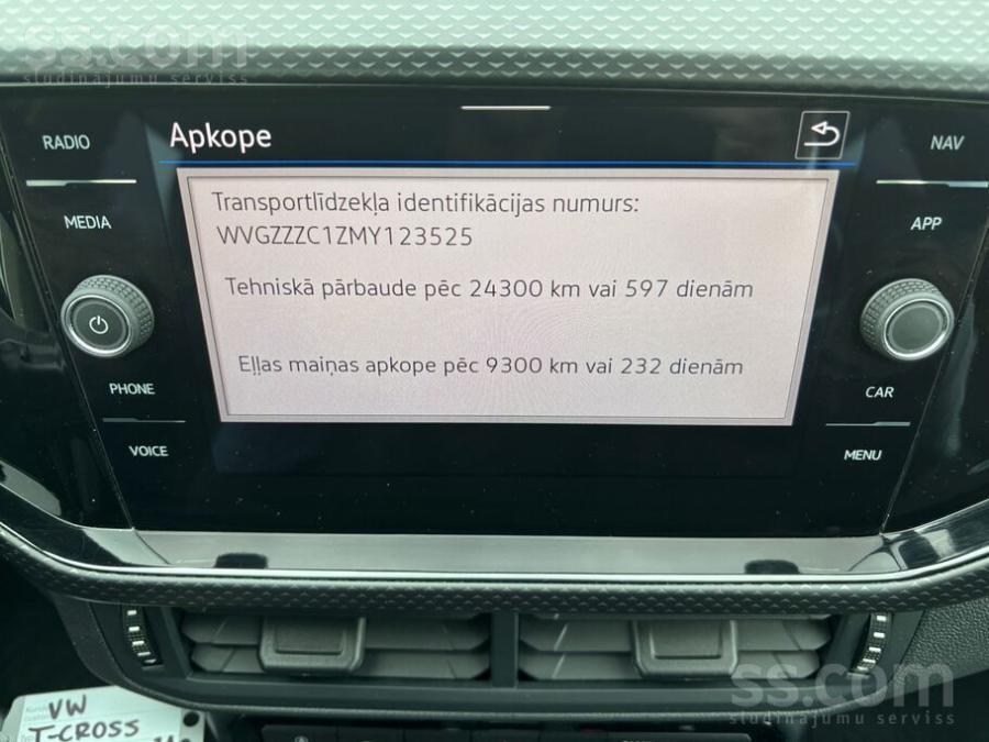 Белый Фольксваген T-Cross 2021 в Рига, объемом двигателя 1.00 л и пробегом 88 тыс. км за 14350 €, фото 19 на AUTOMOTO.COM.LV