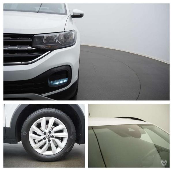 White Volkswagen T-Cross 2021 in Vilnius, with an engine capacity of 1.00 L and mileage of 70 thousand km for 14750 €, photo 7 on AUTOMOTO.COM.LV