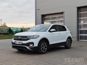 White Volkswagen T-Cross 2021 in Liepaja, with an engine capacity of 1.00 L and mileage of 70 thousand km for 14000 €, photo 1 on AUTOMOTO.COM.LV