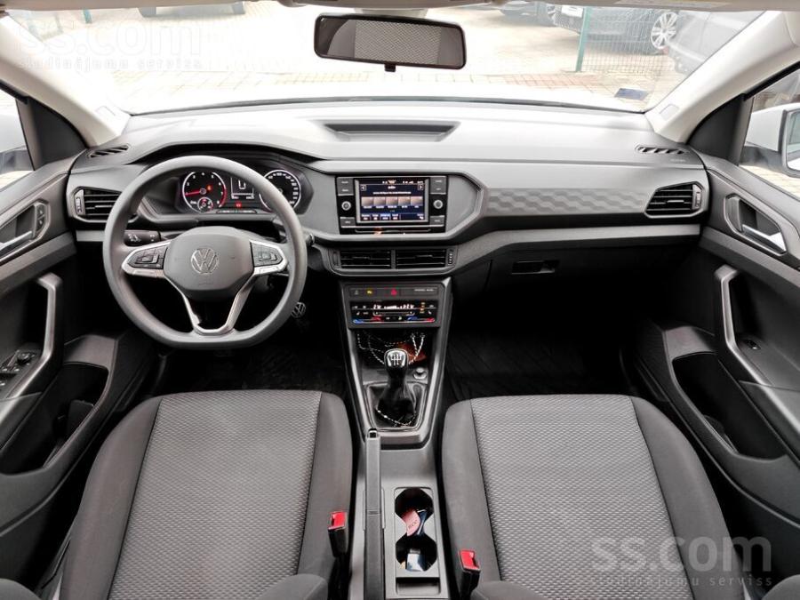 White Volkswagen T-Cross 2021 in Liepaja, with an engine capacity of 1.00 L and mileage of 70 thousand km for 14000 €, photo 8 on AUTOMOTO.COM.LV