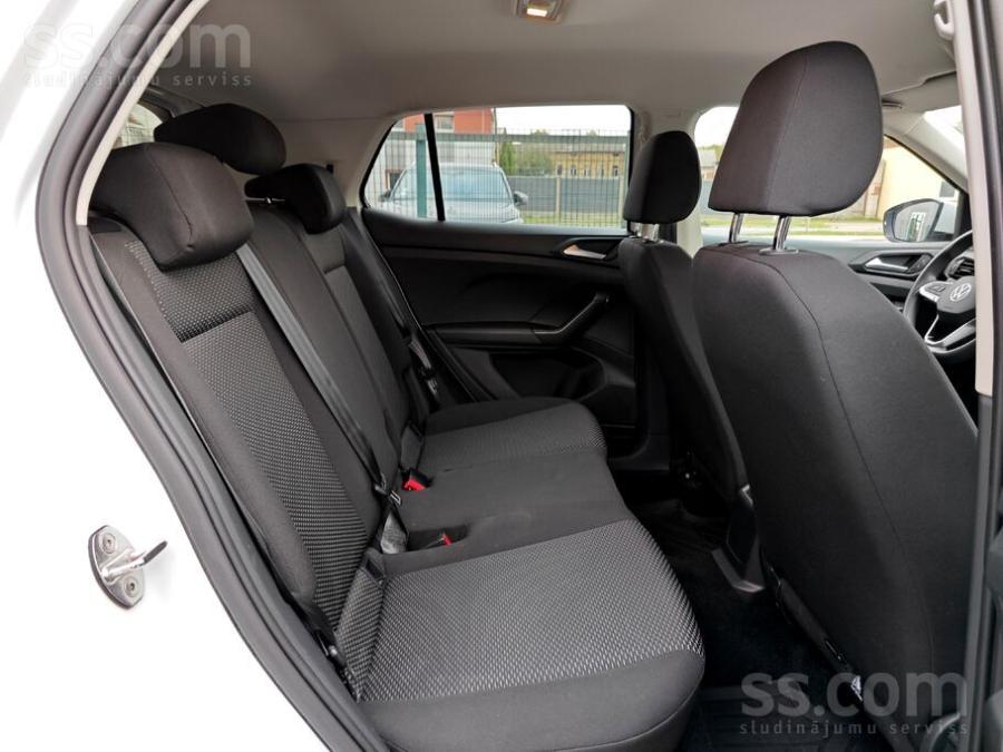 White Volkswagen T-Cross 2021 in Liepaja, with an engine capacity of 1.00 L and mileage of 70 thousand km for 14000 €, photo 10 on AUTOMOTO.COM.LV