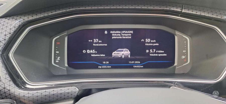Balts Volkswagen T-Cross 2022 Kauņa, ar dzinēja tilpumu 1.00 L un nobraukumu 105 tūkst. km par 19200 €, foto 14 vietnē AUTOMOTO.COM.LV