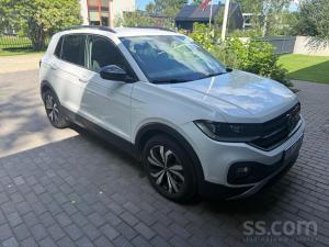 White Volkswagen T-Cross 2022 in Riga, with an engine capacity of 1.00 L and mileage of 43 thousand km for 17800 €, photo  on AUTOMOTO.COM.LV