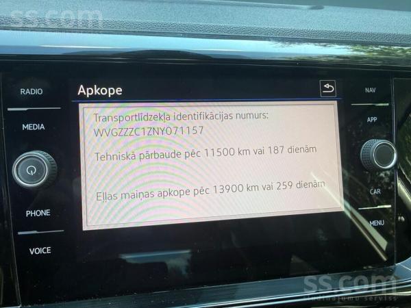 White Volkswagen T-Cross 2022 in Riga, with an engine capacity of 1.00 L and mileage of 43 thousand km for 17800 €, photo 8 on AUTOMOTO.COM.LV