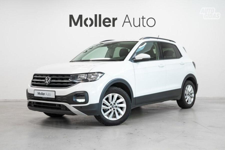 White Volkswagen T-Cross 2023 in Vilnius, with an engine capacity of 1.00 L and mileage of 45 thousand km for 18550 €, photo 1 on AUTOMOTO.COM.LV