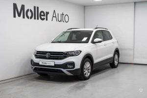 White Volkswagen T-Cross 2023 in Vilnius, with an engine capacity of 1.00 L and mileage of 38 thousand km for 17950 €, photo  on AUTOMOTO.COM.LV