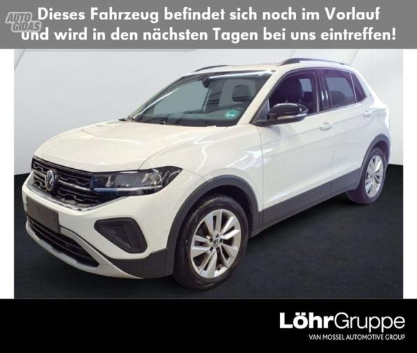 White Volkswagen T-Cross 2025 in Kaunas, with an engine capacity of 1.00 L and mileage of 21 thousand km for 28117 €, photo 1 on AUTOMOTO.COM.LV