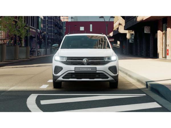 White Volkswagen T-Cross 2025 in Kaunas, with an engine capacity of 1.00 L and mileage of 25 thousand km for 28503 €, photo 3 on AUTOMOTO.COM.LV