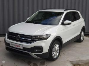 White Volkswagen T-Cross 2021 in Vilnius, with an engine capacity of 1.00 L and mileage of 93 thousand km for 14900 €, photo  on AUTOMOTO.COM.LV