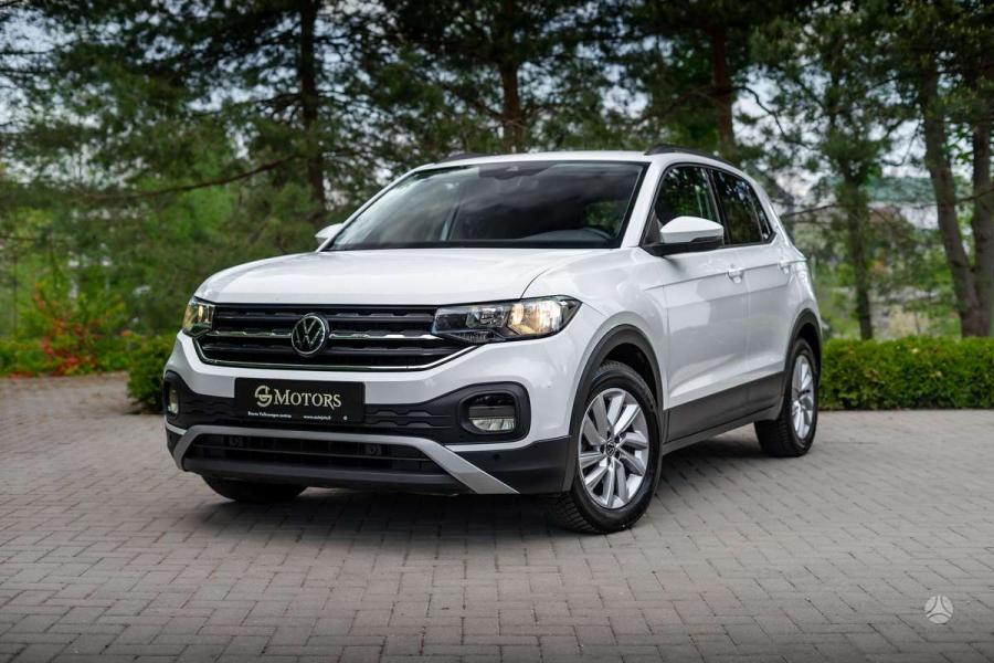 Белый Фольксваген T-Cross 2022 в Каунас, объемом двигателя 1.00 л и пробегом 99 тыс. км за 15700 €, фото 3 на AUTOMOTO.COM.LV
