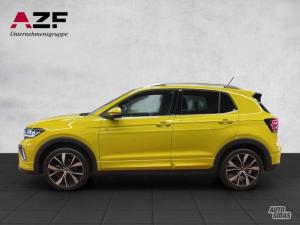 Yellow Volkswagen T-Cross 2024 in Kaunas, with an engine capacity of 1.50 L and mileage of 12 thousand km for 31009 €, photo 5 on AUTOMOTO.COM.LV