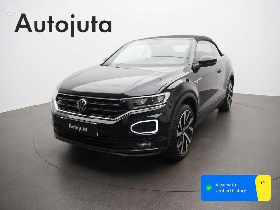 Black Volkswagen T-Roc 2021 in Vilnius, with an engine capacity of 1.50 L and mileage of 75 thousand km for 21659 €, photo 1 on AUTOMOTO.COM.LV