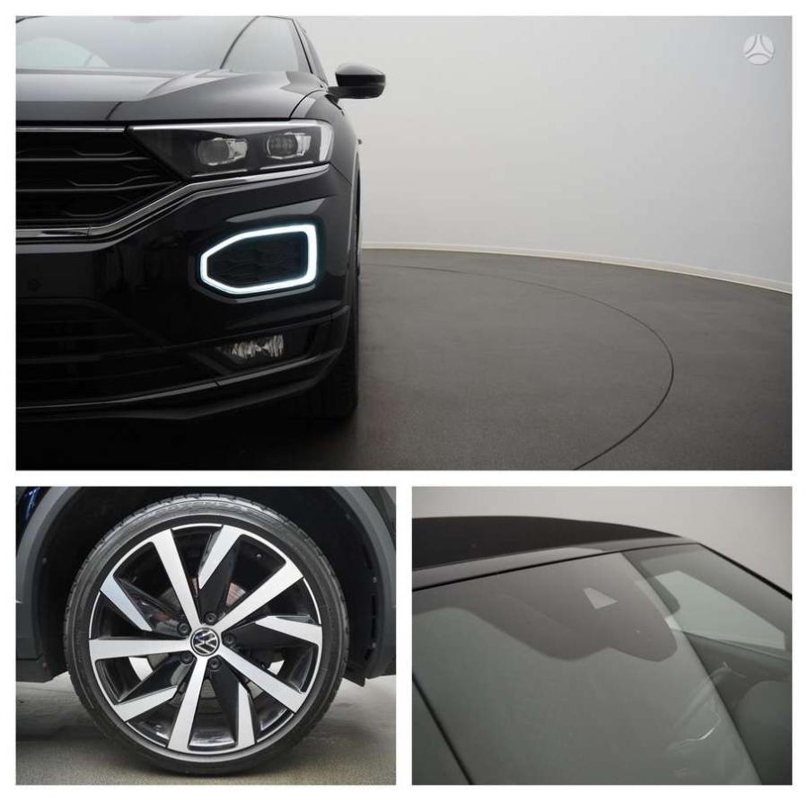 Black Volkswagen T-Roc 2021 in Vilnius, with an engine capacity of 1.50 L and mileage of 75 thousand km for 21659 €, photo 8 on AUTOMOTO.COM.LV