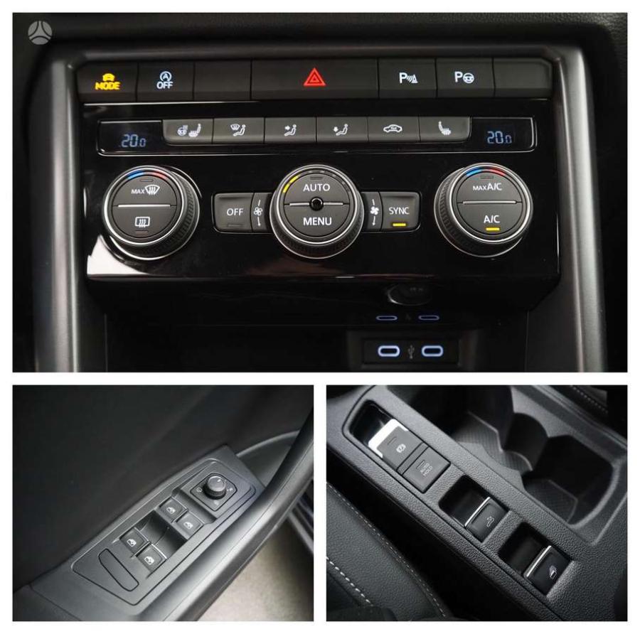 Black Volkswagen T-Roc 2021 in Vilnius, with an engine capacity of 1.50 L and mileage of 75 thousand km for 21659 €, photo 20 on AUTOMOTO.COM.LV
