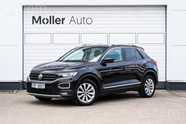 Black Volkswagen T-Roc 2019 in Riga, with an engine capacity of 1.50 L and mileage of 98 thousand km for 17950 €, photo 1 on AUTOMOTO.COM.LV