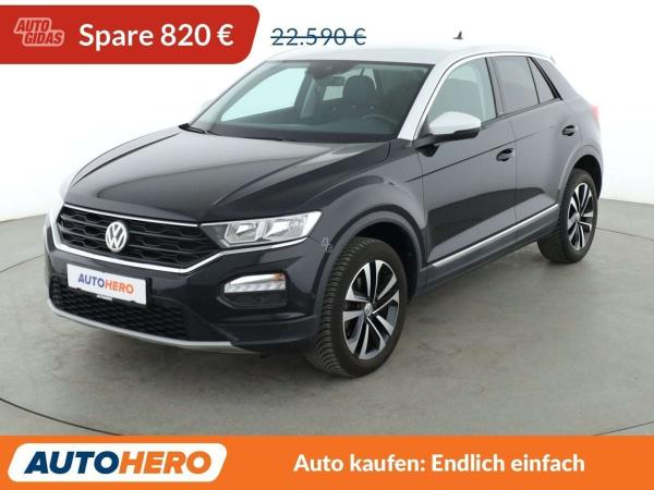 Black Volkswagen T-Roc 2020 in Kaunas, with an engine capacity of 1.50 L and mileage of 23 thousand km for 24223 €, photo 1 on AUTOMOTO.COM.LV