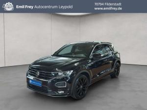 Melns Volkswagen T-Roc 2021 Kauņa, ar dzinēja tilpumu 1.50 L un nobraukumu 85 tūkst. km par 23678 €, foto  vietnē AUTOMOTO.COM.LV