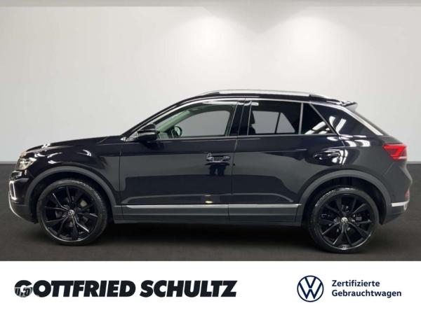 Melns Volkswagen T-Roc 2022 Kauņa, ar dzinēja tilpumu 2.00 L un nobraukumu 73 tūkst. km par 28776 €, foto 4 vietnē AUTOMOTO.COM.LV