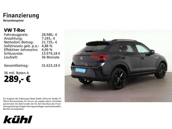 Black Volkswagen T-Roc 2023 in Kaunas, with an engine capacity of 1.50 L and mileage of 49 thousand km for 31941 €, photo 2 on AUTOMOTO.COM.LV