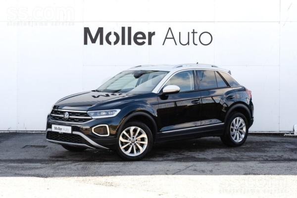 Black Volkswagen T-Roc 2024 in Riga, with an engine capacity of 1.50 L and mileage of 51 thousand km for 24450 €, photo 1 on AUTOMOTO.COM.LV