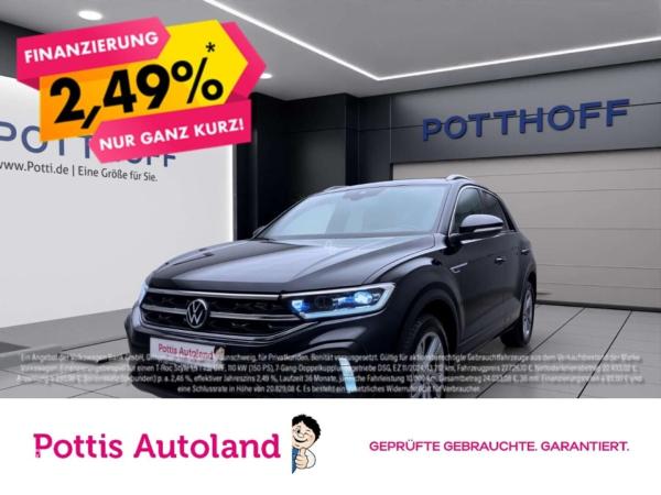 Melns Volkswagen T-Roc 2025 Kauņa, ar dzinēja tilpumu 1.50 L un nobraukumu 25 tūkst. km par 32470 €, foto 1 vietnē AUTOMOTO.COM.LV