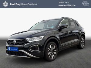 Melns Volkswagen T-Roc 2025 Kauņa, ar dzinēja tilpumu 1.00 L un nobraukumu 23 tūkst. km par 26390 €, foto  vietnē AUTOMOTO.COM.LV