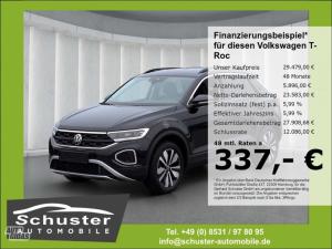 Melns Volkswagen T-Roc 2025 Kauņa, ar dzinēja tilpumu 2.00 L un nobraukumu 13 tūkst. km par 32163 €, foto  vietnē AUTOMOTO.COM.LV