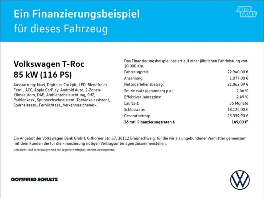 Черный Фольксваген Ти-Рок 2025 в Каунас, объемом двигателя 1.00 л и пробегом 28 тыс. км за 25428 €, фото 2 на AUTOMOTO.COM.LV