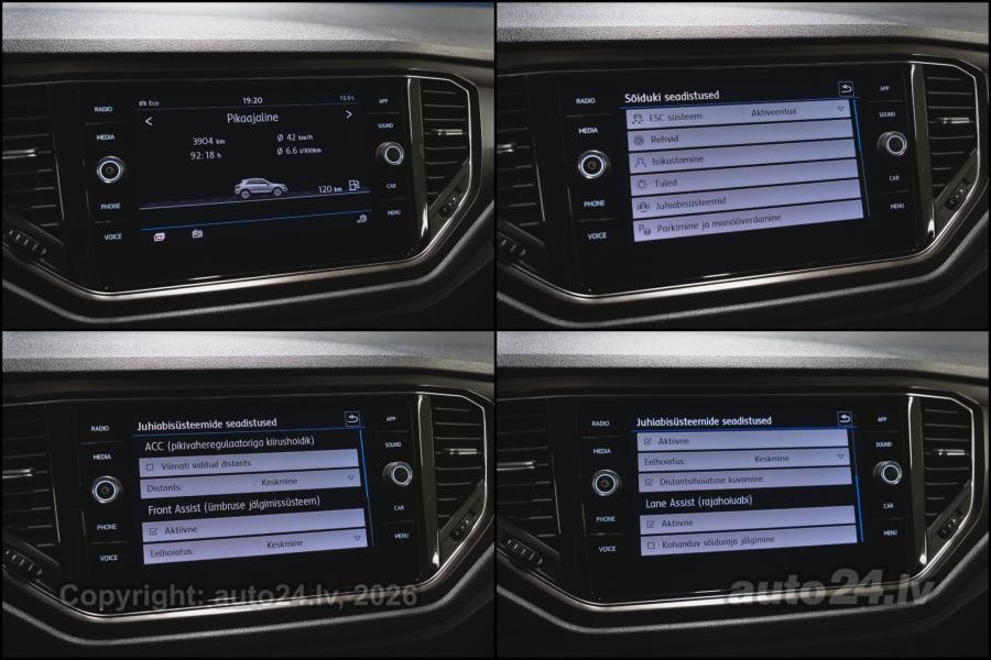 Black Volkswagen T-Roc 2019 in Tallinn, with an engine capacity of 1.50 L and mileage of 27 thousand km for 20900 €, photo 23 on AUTOMOTO.COM.LV