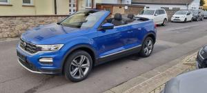 Blue Volkswagen T-Roc 2021 in Kaunas, with an engine capacity of 1.00 L and mileage of 47 thousand km for 22735 €, photo  on AUTOMOTO.COM.LV