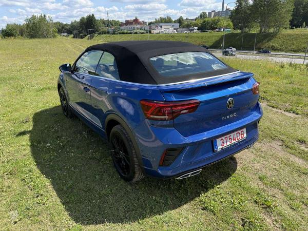 Blue Volkswagen T-Roc 2025 in Vilnius, with an engine capacity of 1.50 L and mileage of 21 thousand km for 32200 €, photo 5 on AUTOMOTO.COM.LV