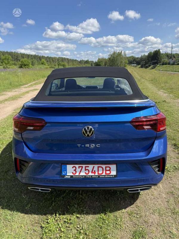 Blue Volkswagen T-Roc 2025 in Vilnius, with an engine capacity of 1.50 L and mileage of 21 thousand km for 32200 €, photo 9 on AUTOMOTO.COM.LV