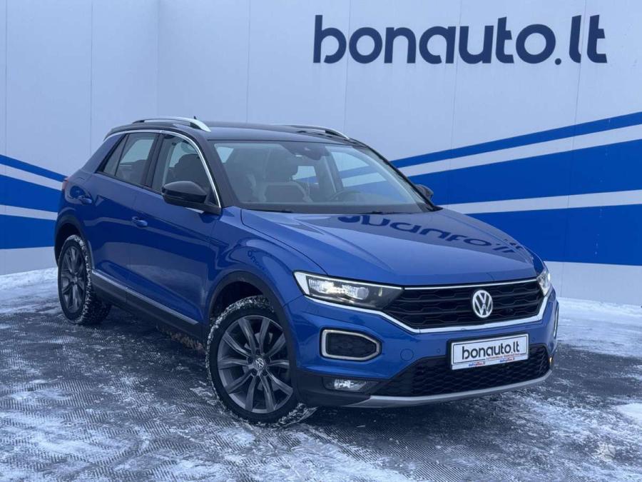 Blue Volkswagen T-Roc 2018 in Kaunas, with an engine capacity of 1.97 L and mileage of 210 thousand km for 15450 €, photo 2 on AUTOMOTO.COM.LV