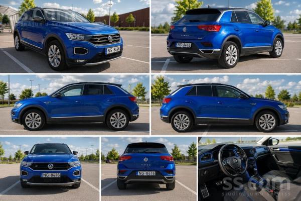 Blue Volkswagen T-Roc 2018 in Riga, with an engine capacity of 2.00 L and mileage of 109 thousand km for 16000 €, photo 1 on AUTOMOTO.COM.LV