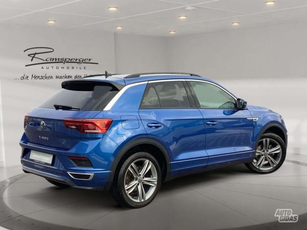 Blue Volkswagen T-Roc 2021 in Kaunas, with an engine capacity of 1.50 L and mileage of 64 thousand km for 25772 €, photo 5 on AUTOMOTO.COM.LV
