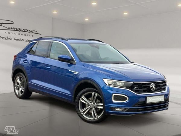 Blue Volkswagen T-Roc 2021 in Kaunas, with an engine capacity of 1.50 L and mileage of 64 thousand km for 25772 €, photo 6 on AUTOMOTO.COM.LV
