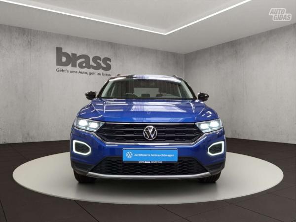 Zils Volkswagen T-Roc 2021 Kauņa, ar dzinēja tilpumu 1.50 L un nobraukumu 25 tūkst. km par 25784 €, foto 8 vietnē AUTOMOTO.COM.LV