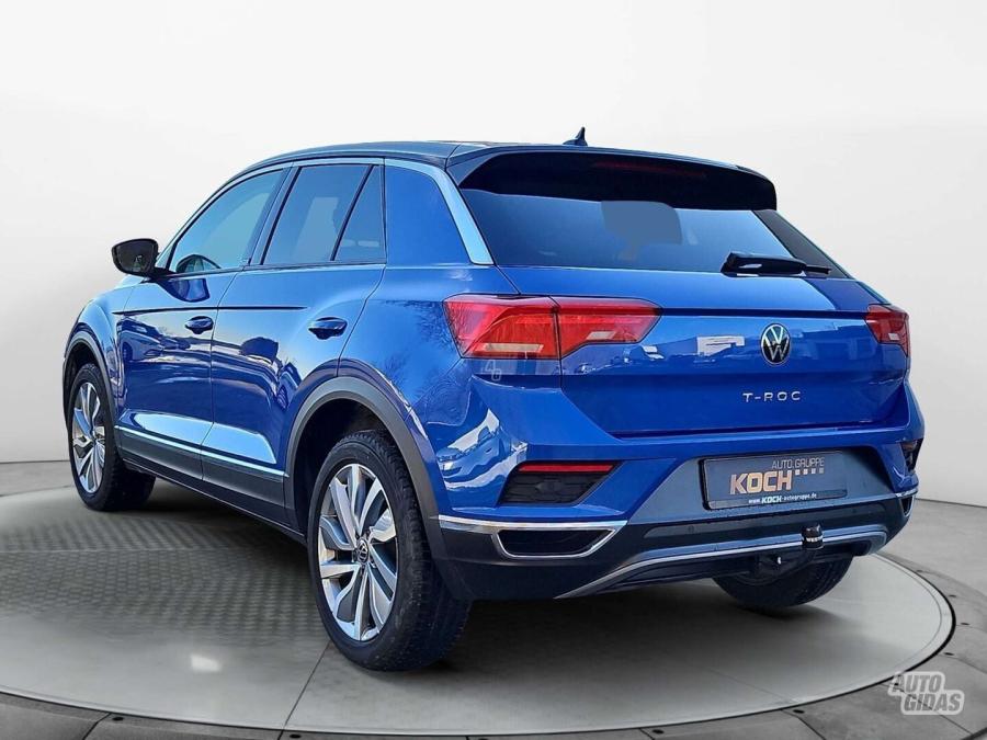 Blue Volkswagen T-Roc 2021 in Kaunas, with an engine capacity of 1.50 L and mileage of 87 thousand km for 24388 €, photo 4 on AUTOMOTO.COM.LV