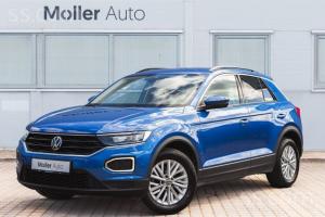 Blue Volkswagen T-Roc 2021 in Ventspils, with an engine capacity of 1.00 L and mileage of 52 thousand km for 17050 €, photo  on AUTOMOTO.COM.LV