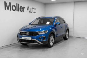 Blue Volkswagen T-Roc 2024 in Vilnius, with an engine capacity of 1.50 L and mileage of 53 thousand km for 23900 €, photo  on AUTOMOTO.COM.LV