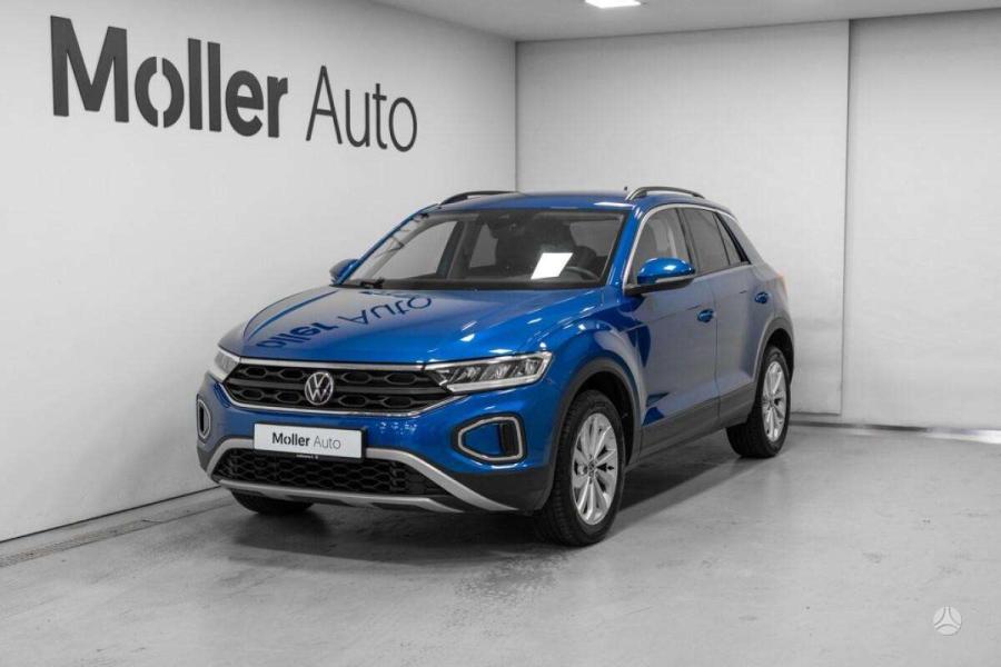 Zils Volkswagen T-Roc 2024 Viļņa, ar dzinēja tilpumu 1.50 L un nobraukumu 53 tūkst. km par 23900 €, foto 1 vietnē AUTOMOTO.COM.LV